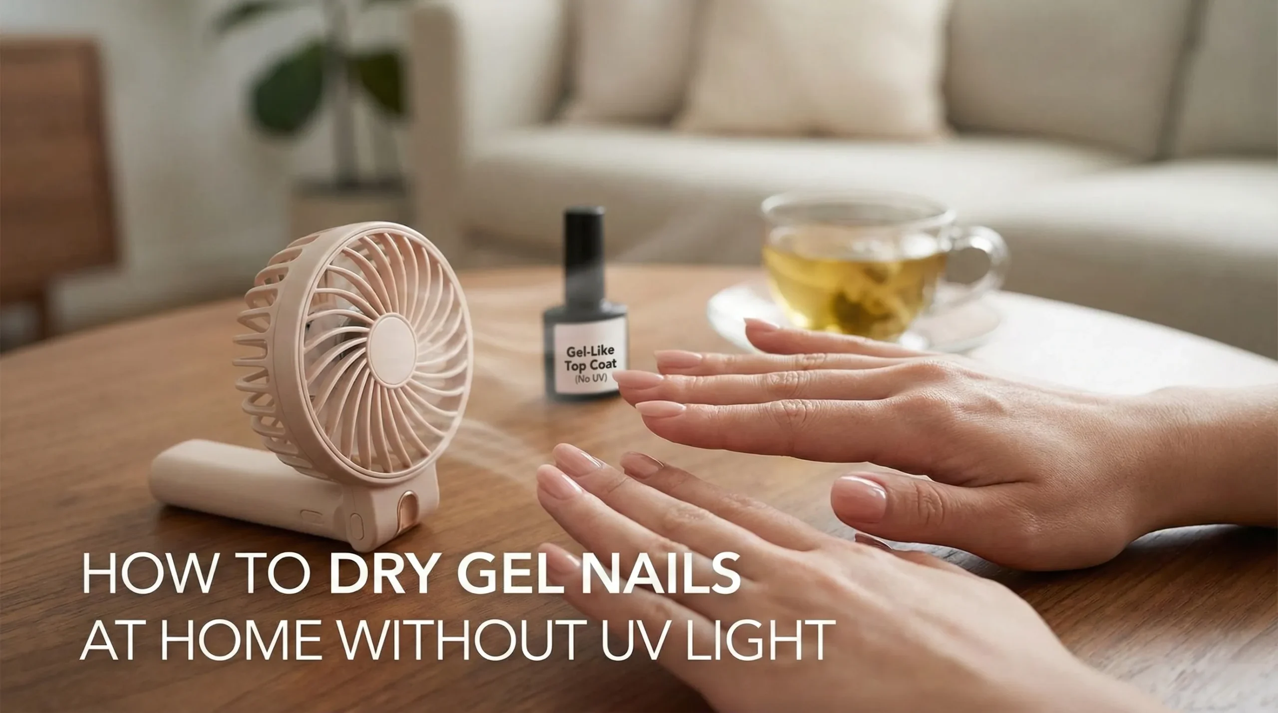 At Home Dry Gel Nails Without UV Light - Clivia Girls Nail Guide